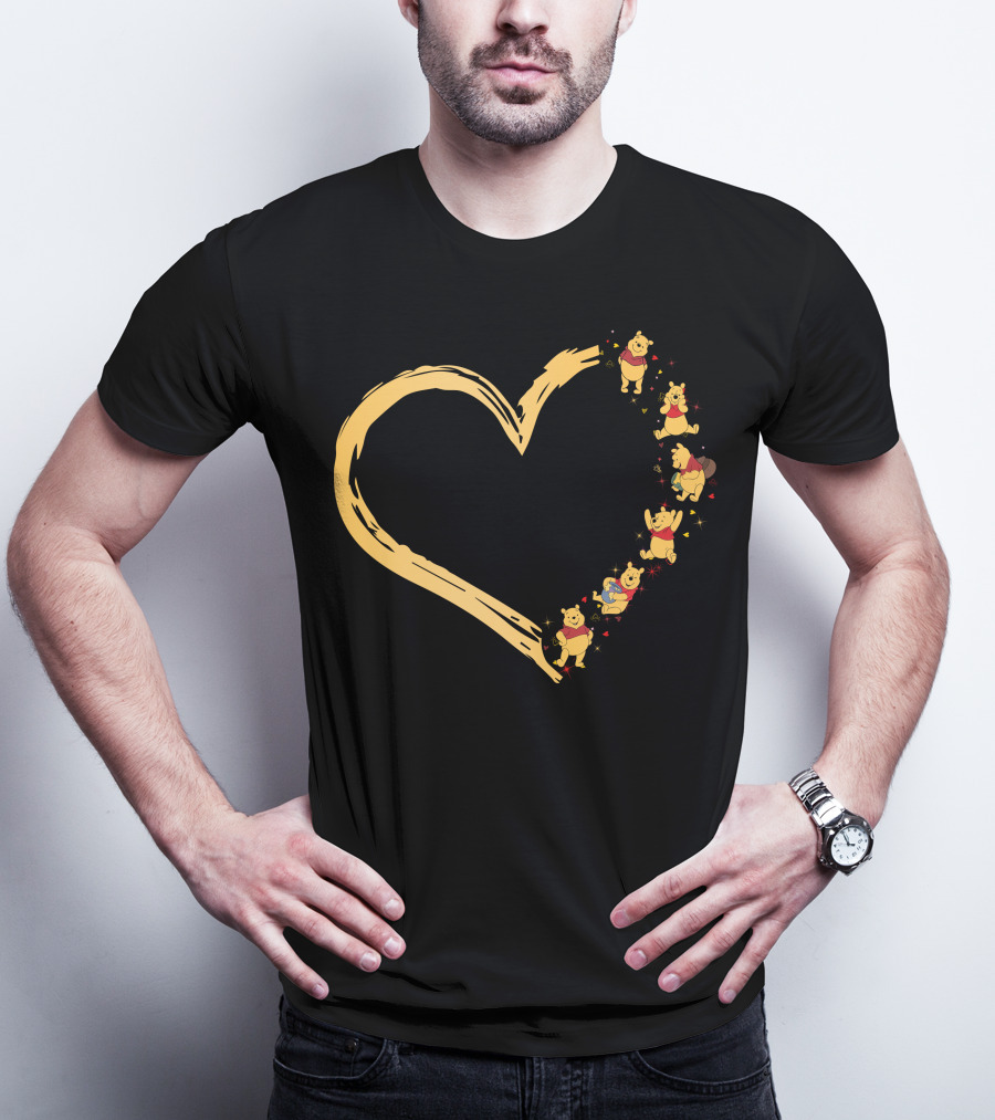 Winnie The Pooh Heart-Shaped Moments Of Love And Friendship T-Shirt