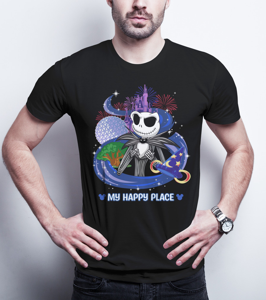 My Happy Place Jack Castle Fireworks Magic Hat T-Shirt