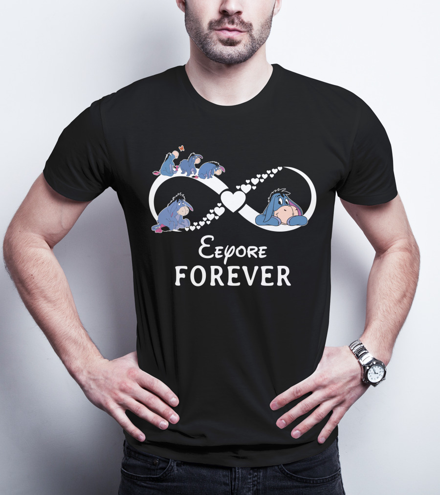 Eeyore Forever Infinity Heart Icons T-Shirt