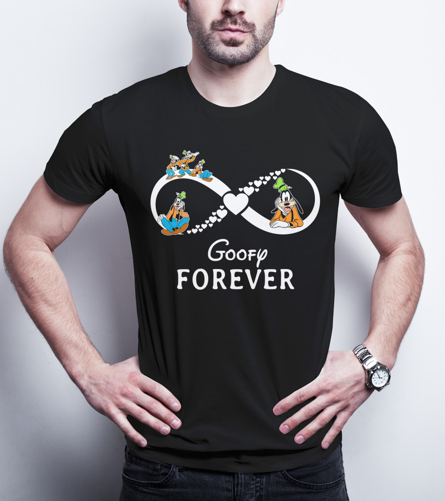 Goofy Forever Infinity Heart Theme T-Shirt