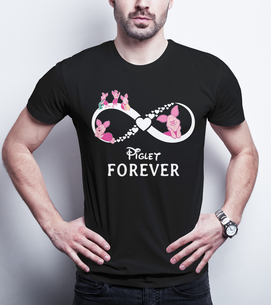 Piglet Forever Infinity Heart T-Shirt
