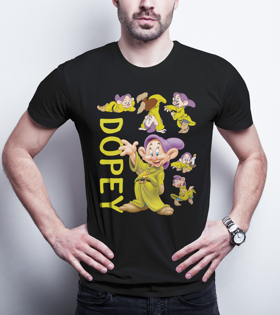 Dopey Disney Character Fun Poses Collection T-Shirt