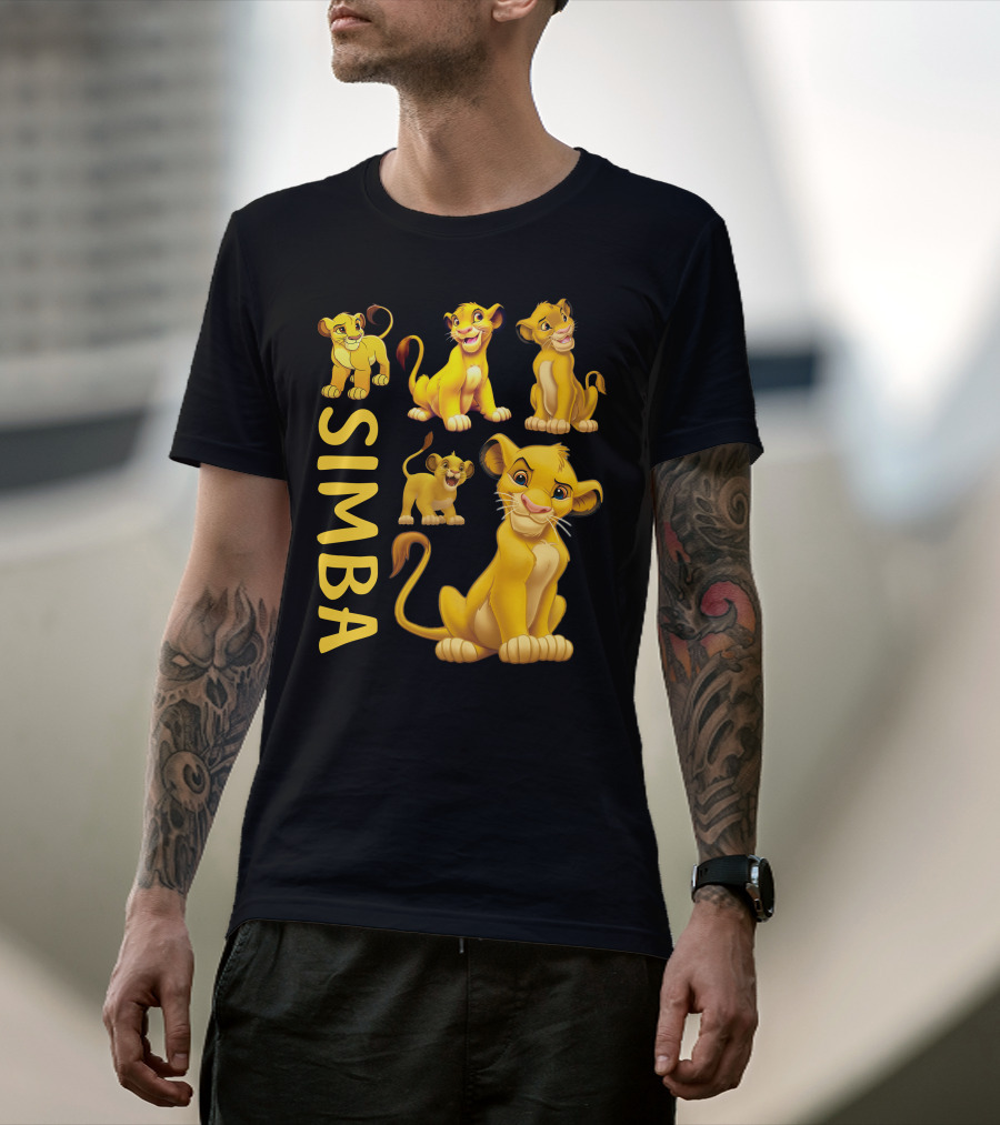 Simba Lion King Character Expressions Compilation T-Shirt
