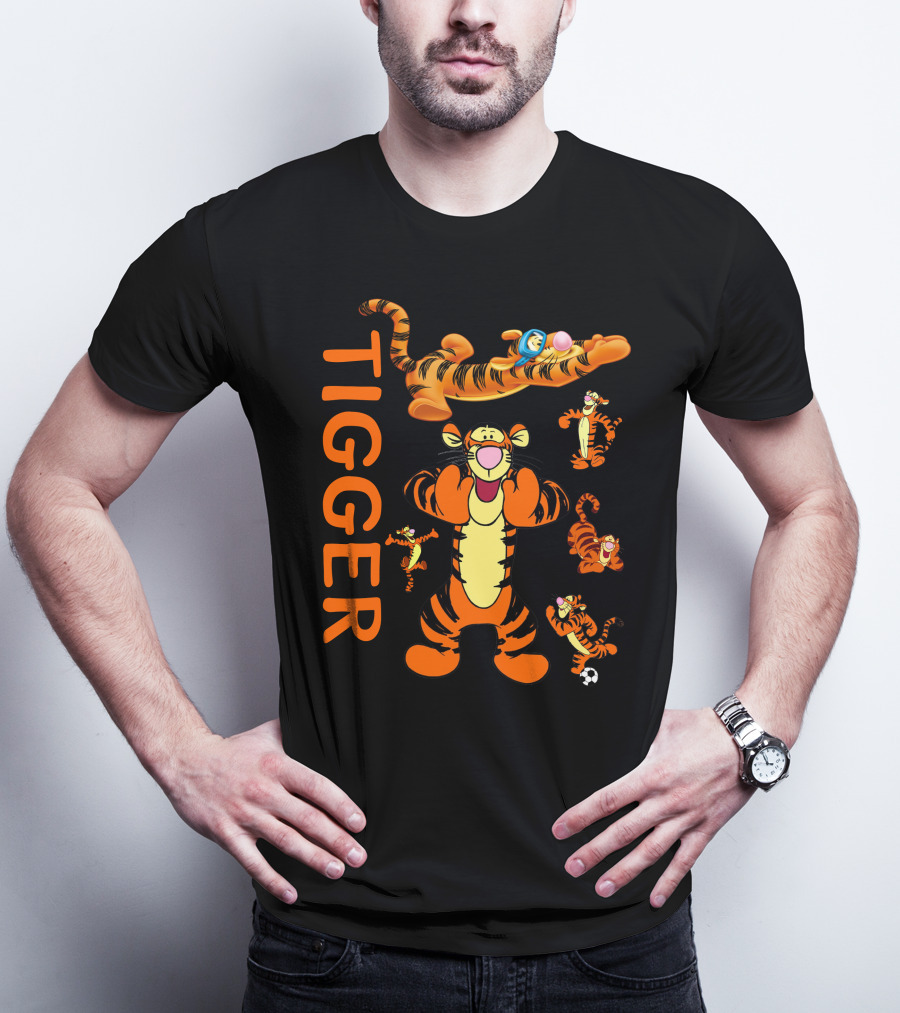 Tigger Playful Energetic Poses Collection T-Shirt