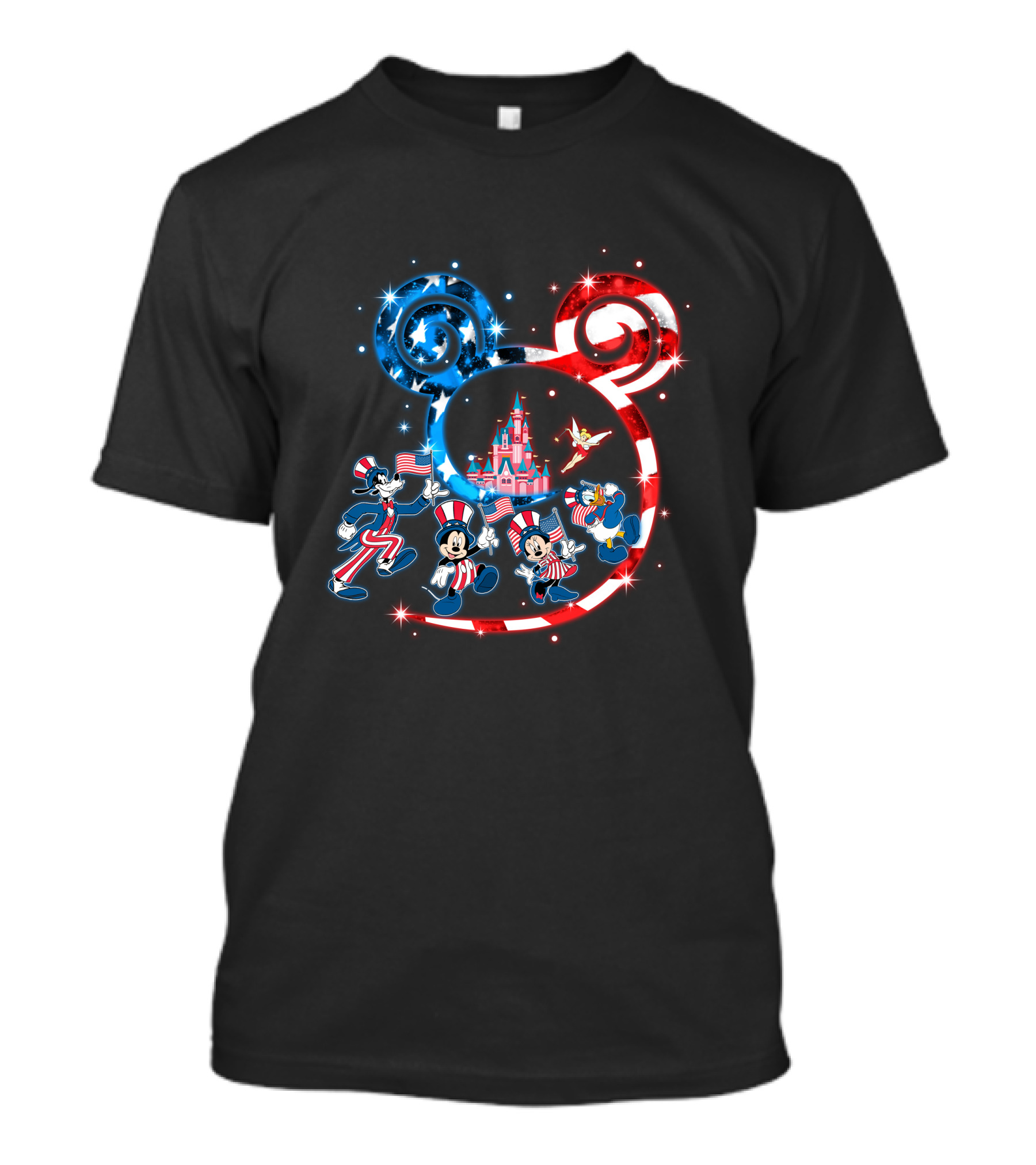 Mickey And Friends Patriotic Independence Day Celebration Disney Us 2 T-Shirt