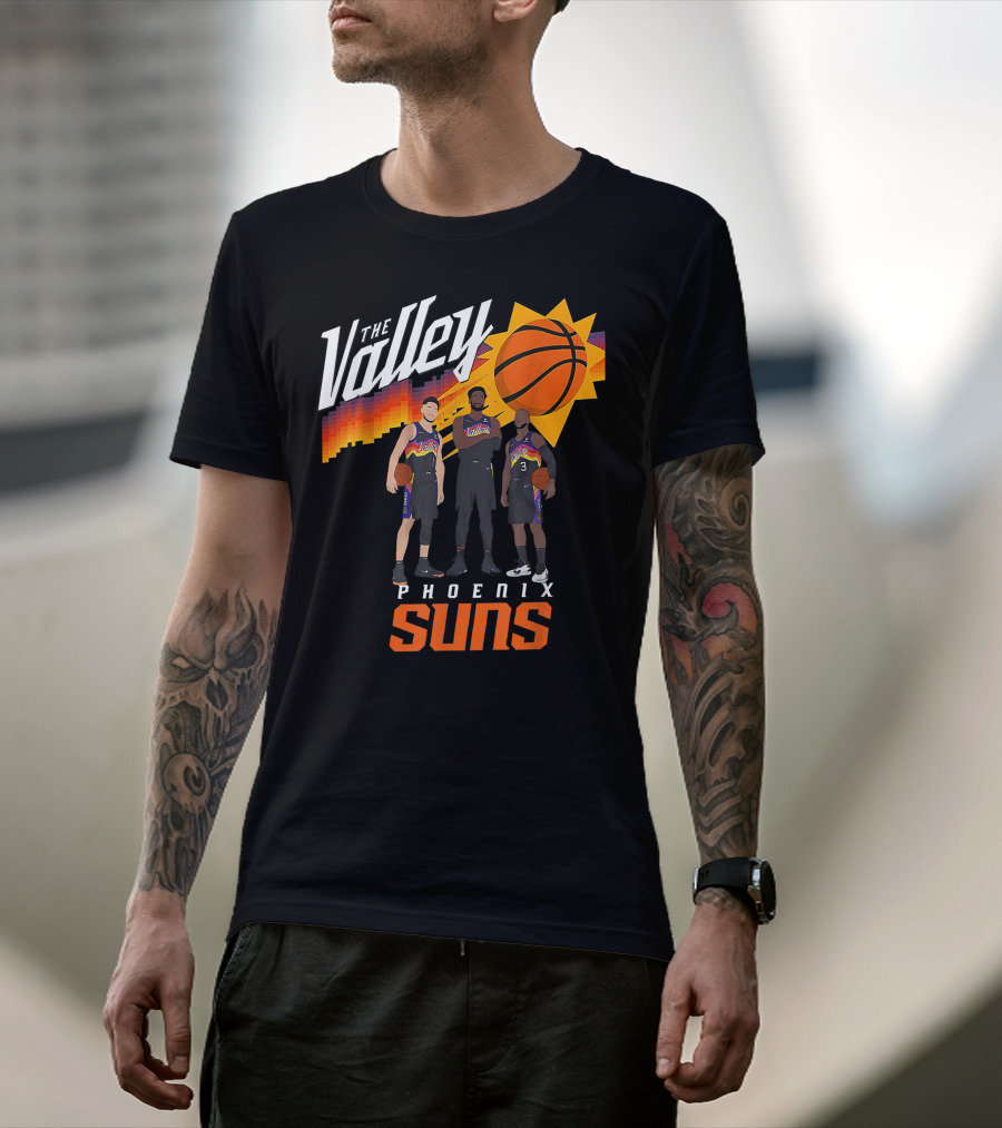 The Valley Phoenix Suns Basketball Players T-Shirt