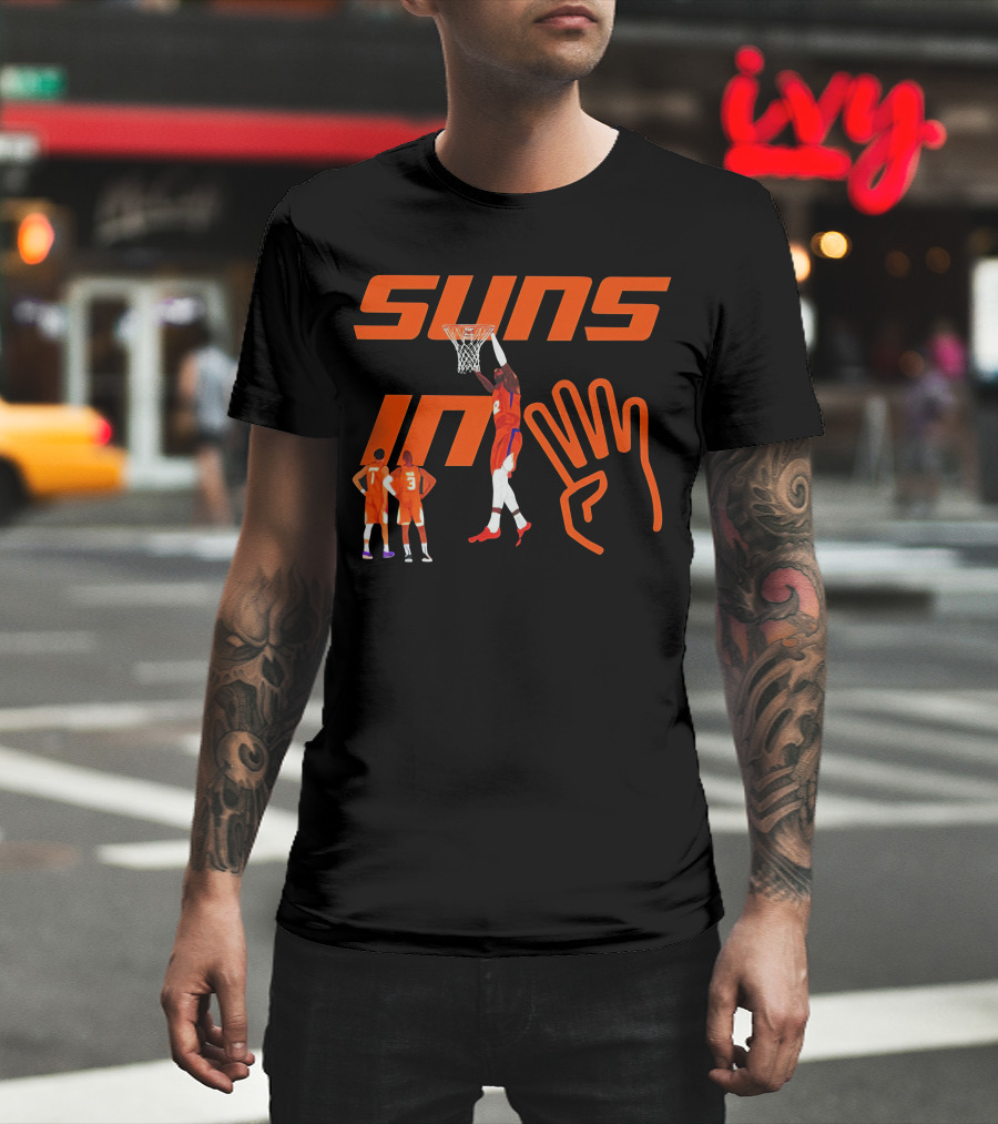 Suns In Four Basketball Slam Dunk Gesture T-Shirt