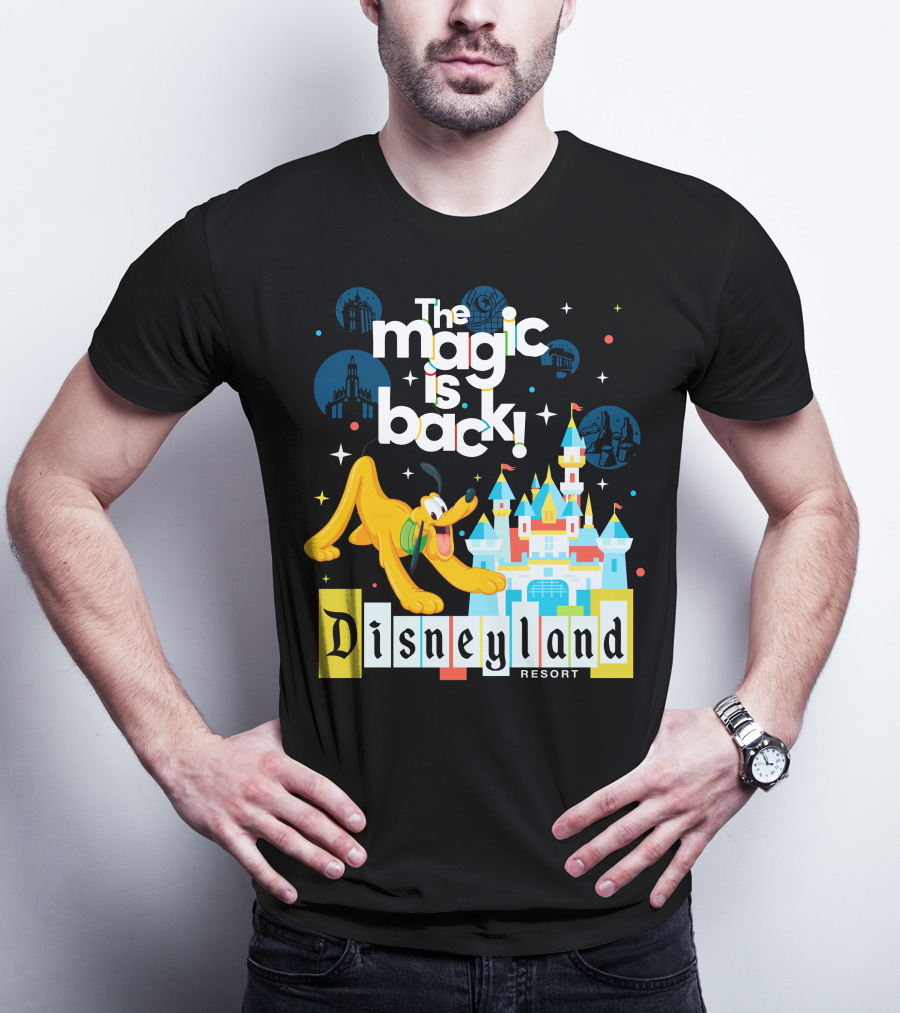 The Magic Is Back Disneyland Resort Pluto T-Shirt