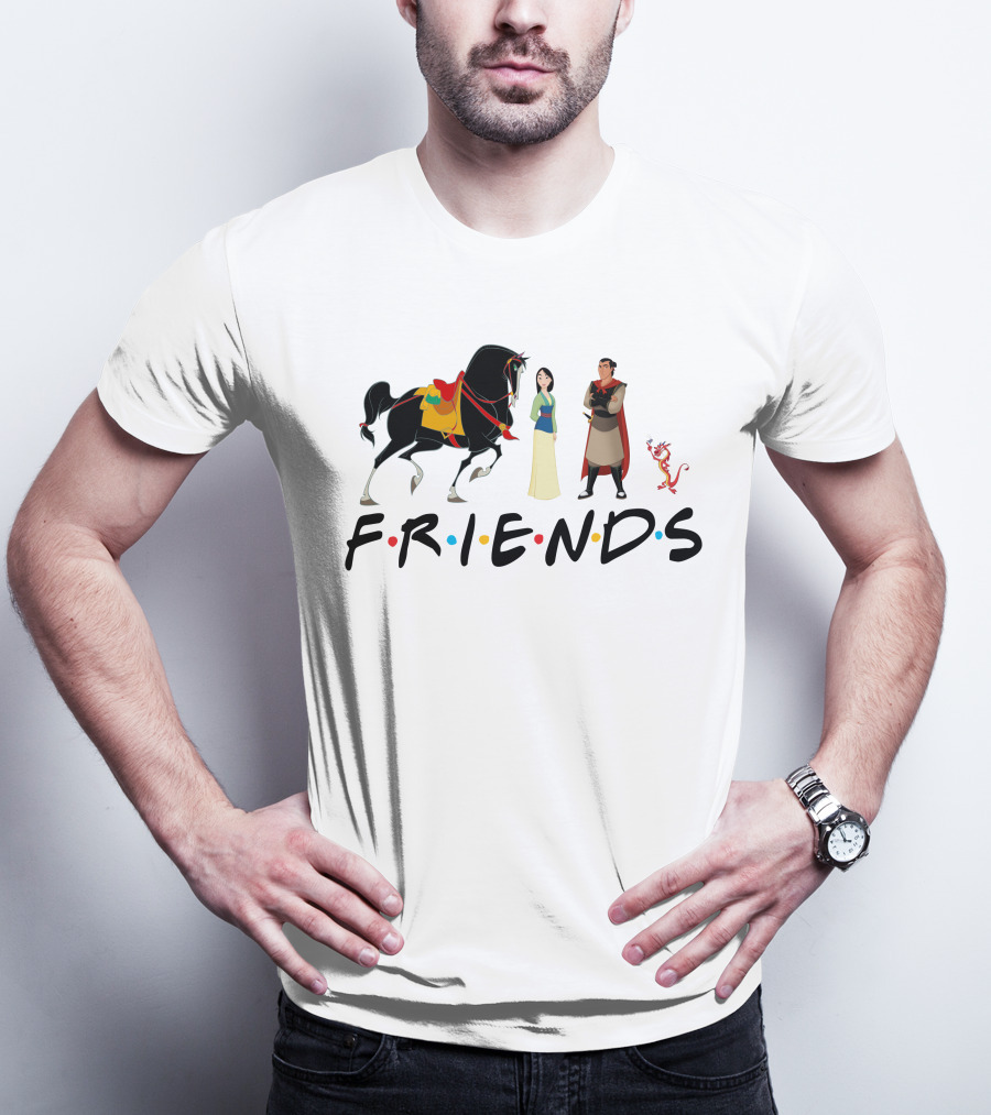 Mulan Characters Friends Style T-Shirt