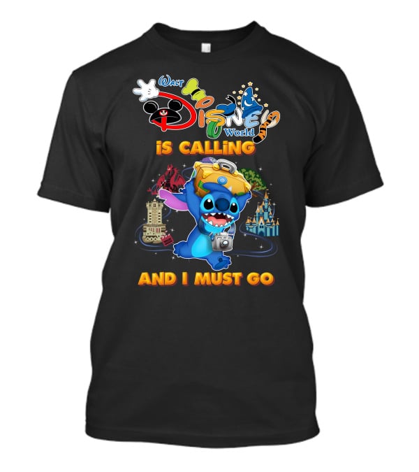 Walt Disney World Is Calling And I Must Go Stitch T-Shirt