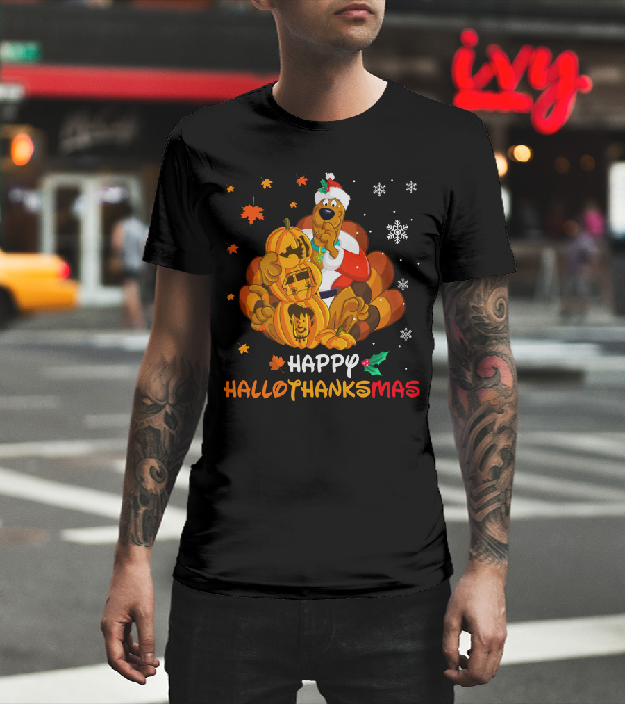 Scooby-Doo Happy Hallothanksmas Holiday Mashup T-Shirt