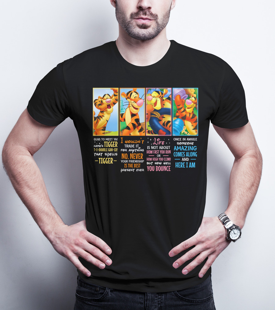 Tigger My Name's Uh T-I-Double Guh-Er Life Is Not How Fast You Run But How Well You Bounce T-Shirt