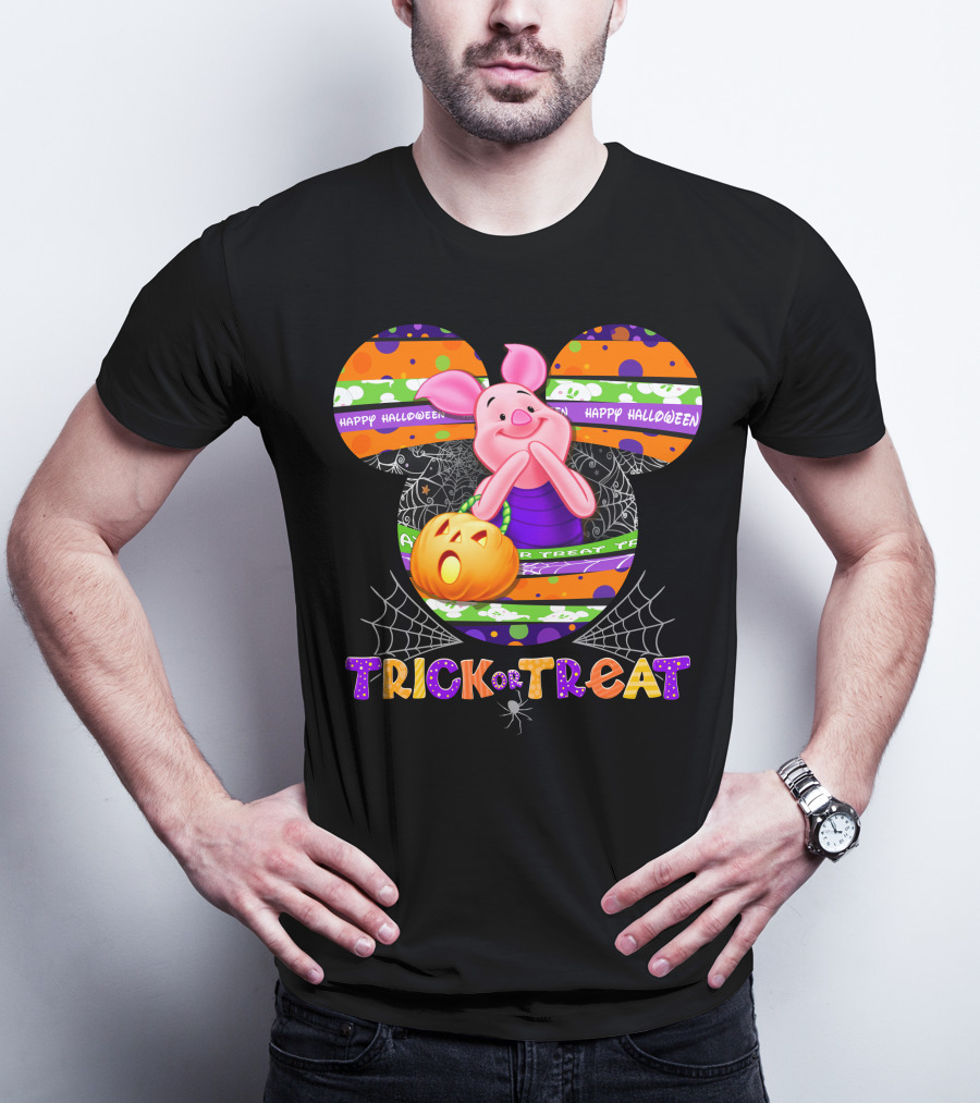 Happy Halloween Piglet Trick Or Treat T-Shirt