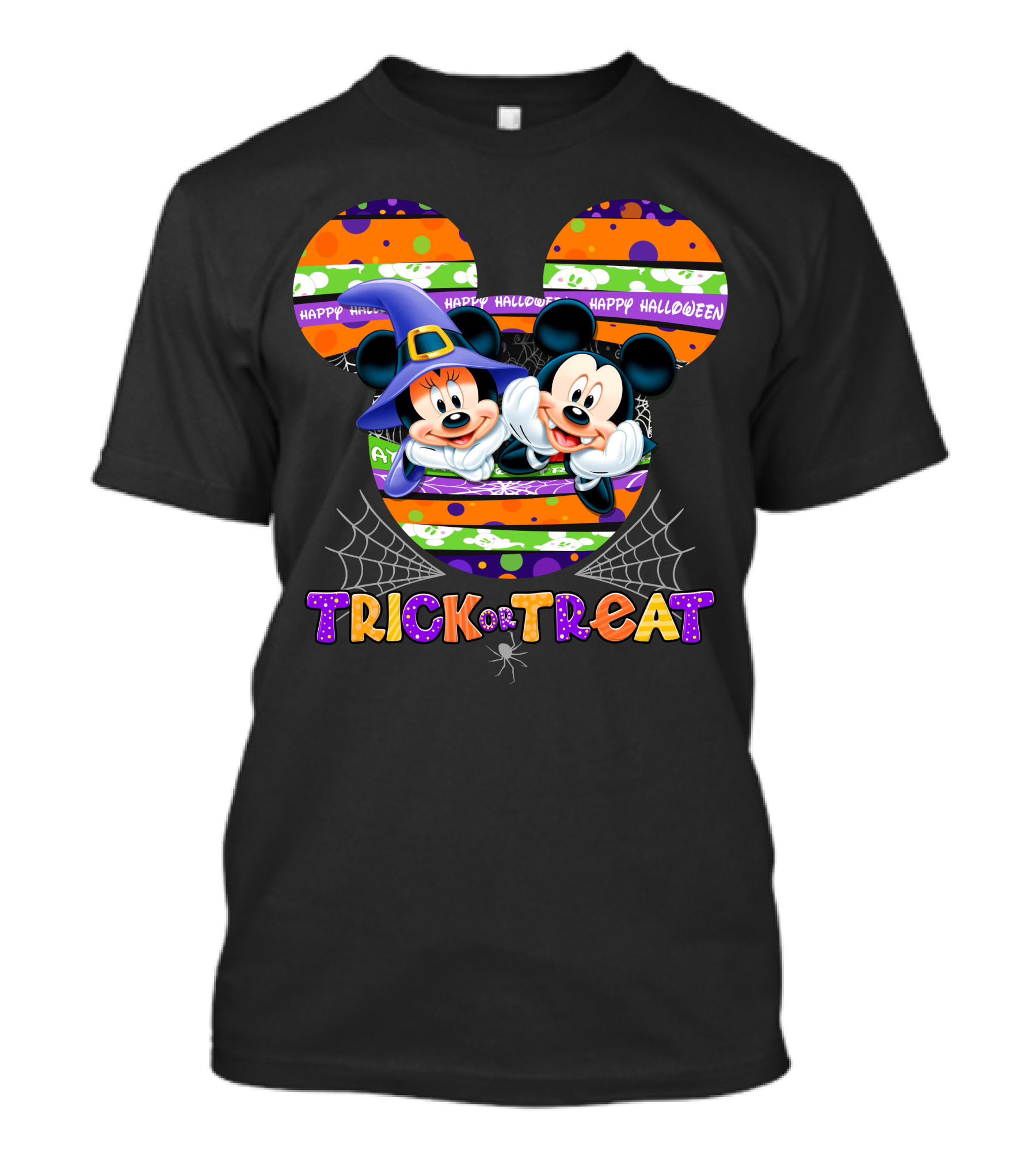 Mickey Minnie Halloween Trick Or Treat Happy Halloween T-Shirt