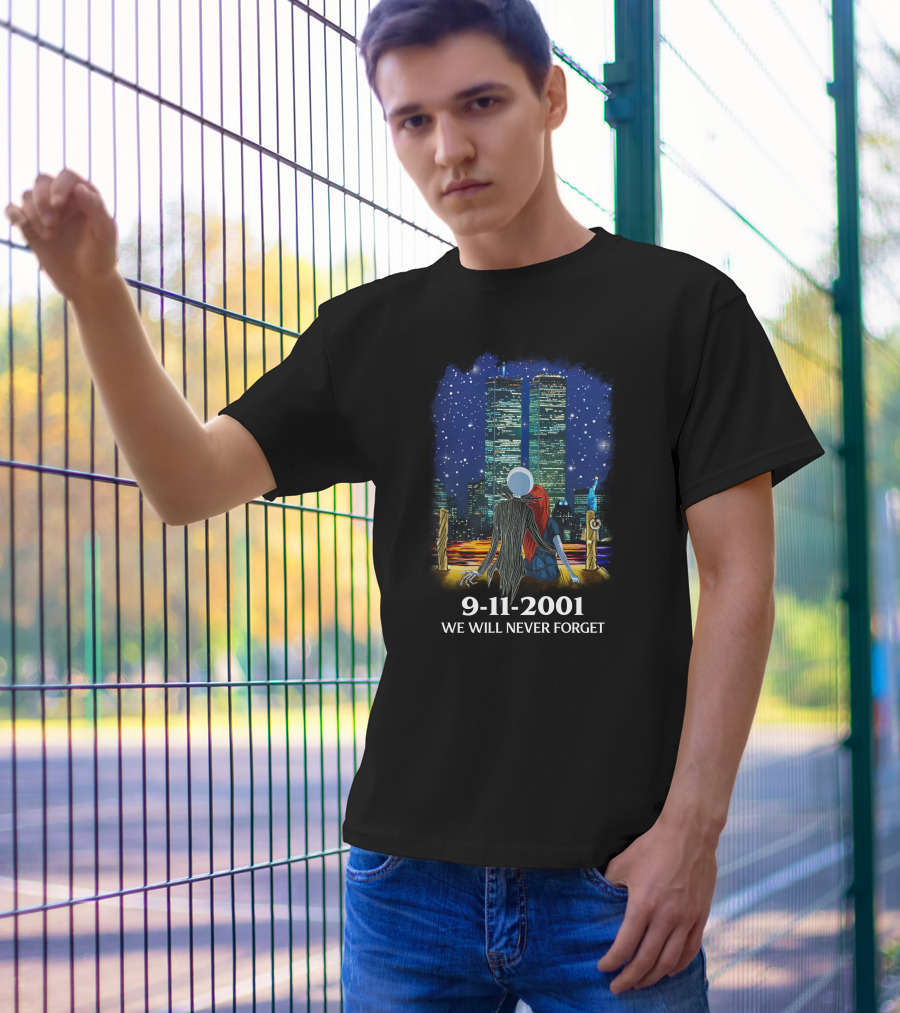 Jack & Sally 9-11-2001 We Will Never Forget T-Shirt