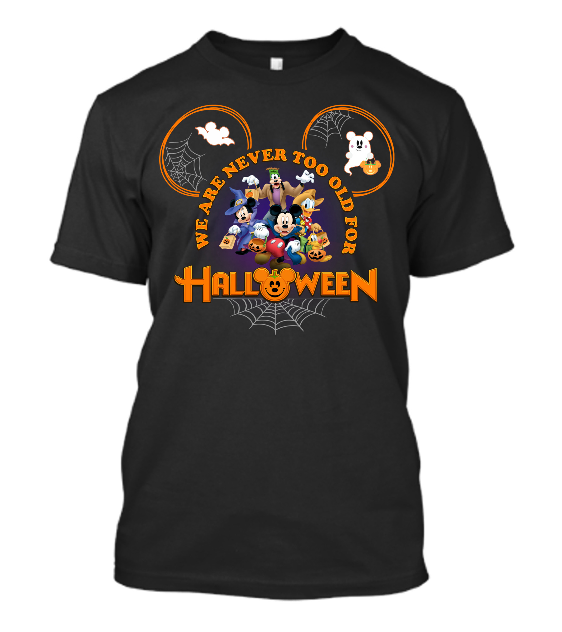 We Are Never Too Old For Halloween Mickey Mouse And Friends Spooky Adventure T-Shirt