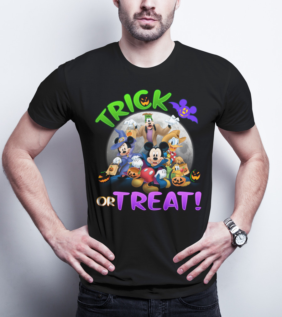 Trick Or Treat Mickey And Friends Halloween Adventure T-Shirt