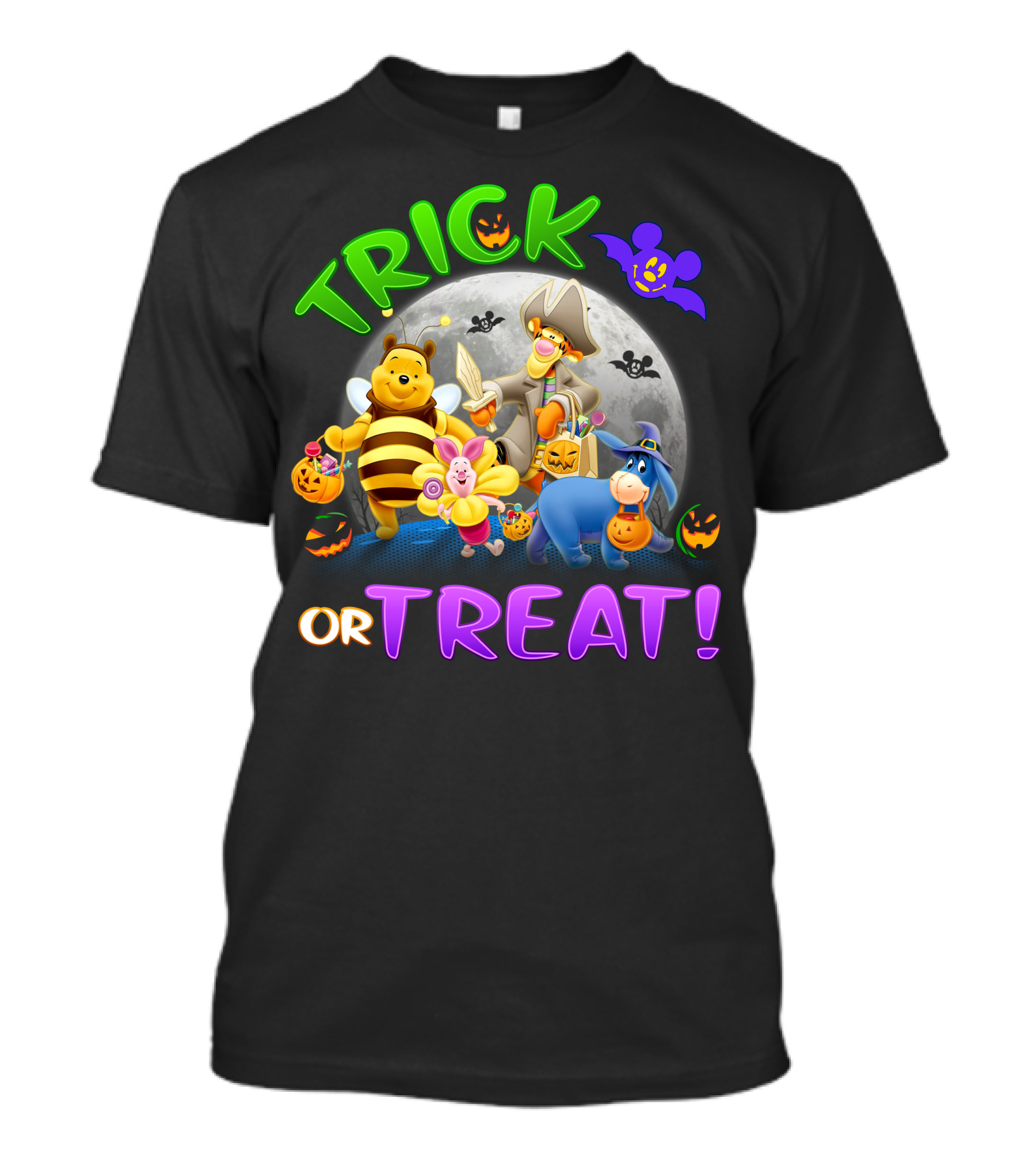 Trick Or Treat Winnie The Pooh Halloween Adventure T-Shirt