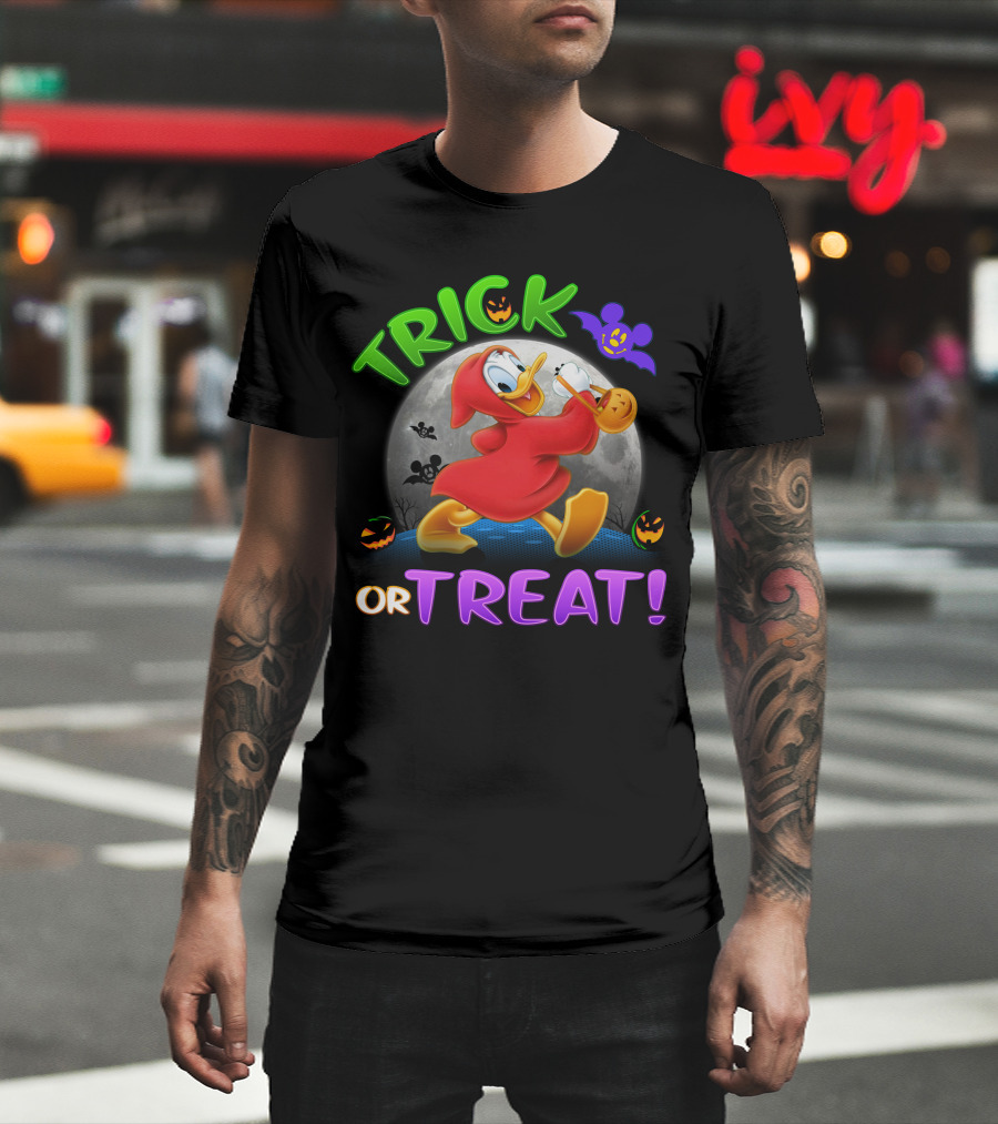 Trick Or Treat Donald Duck Halloween Disney T-Shirt