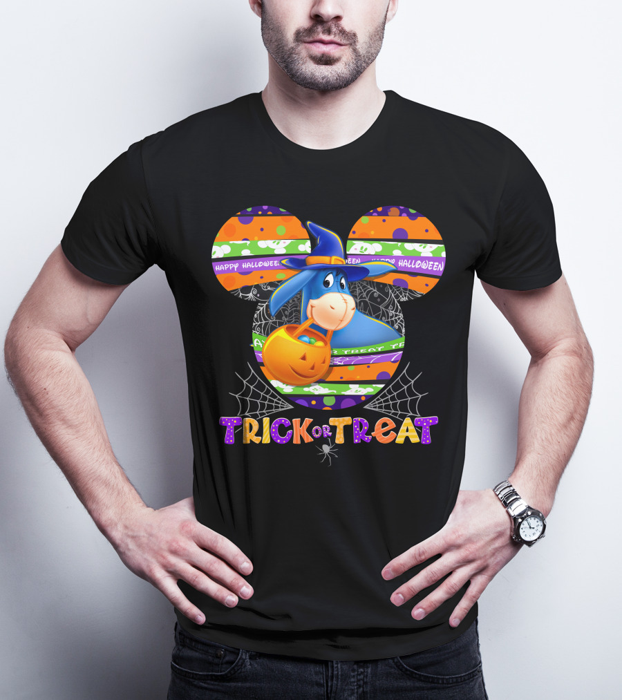 Eeyore Trick Or Treat Halloween Disney Mickey Ears T-Shirt