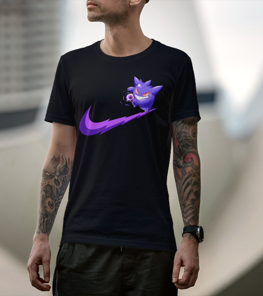 Gengar Ghost Type Nike Crossover T-Shirt