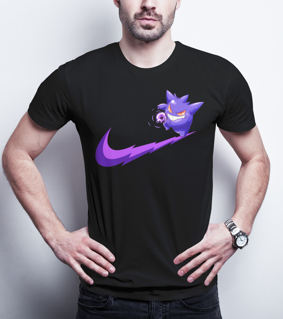 Gengar Ghost Type Nike Crossover T-Shirt