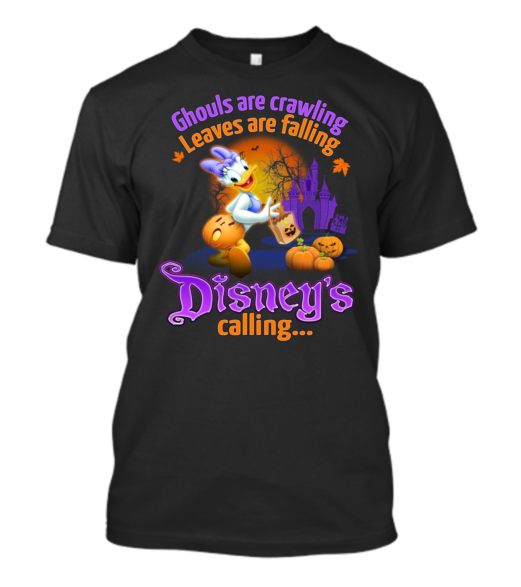 Ghouls Are Crawling Leaves Are Falling Disney's Calling T-Shirt