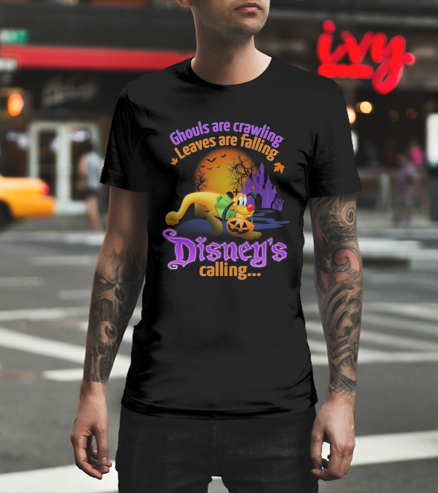 Ghouls Are Crawling Disney's Calling Pluto Halloween T-Shirt