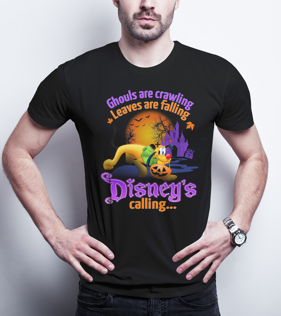 Ghouls Are Crawling Disney's Calling Pluto Halloween T-Shirt