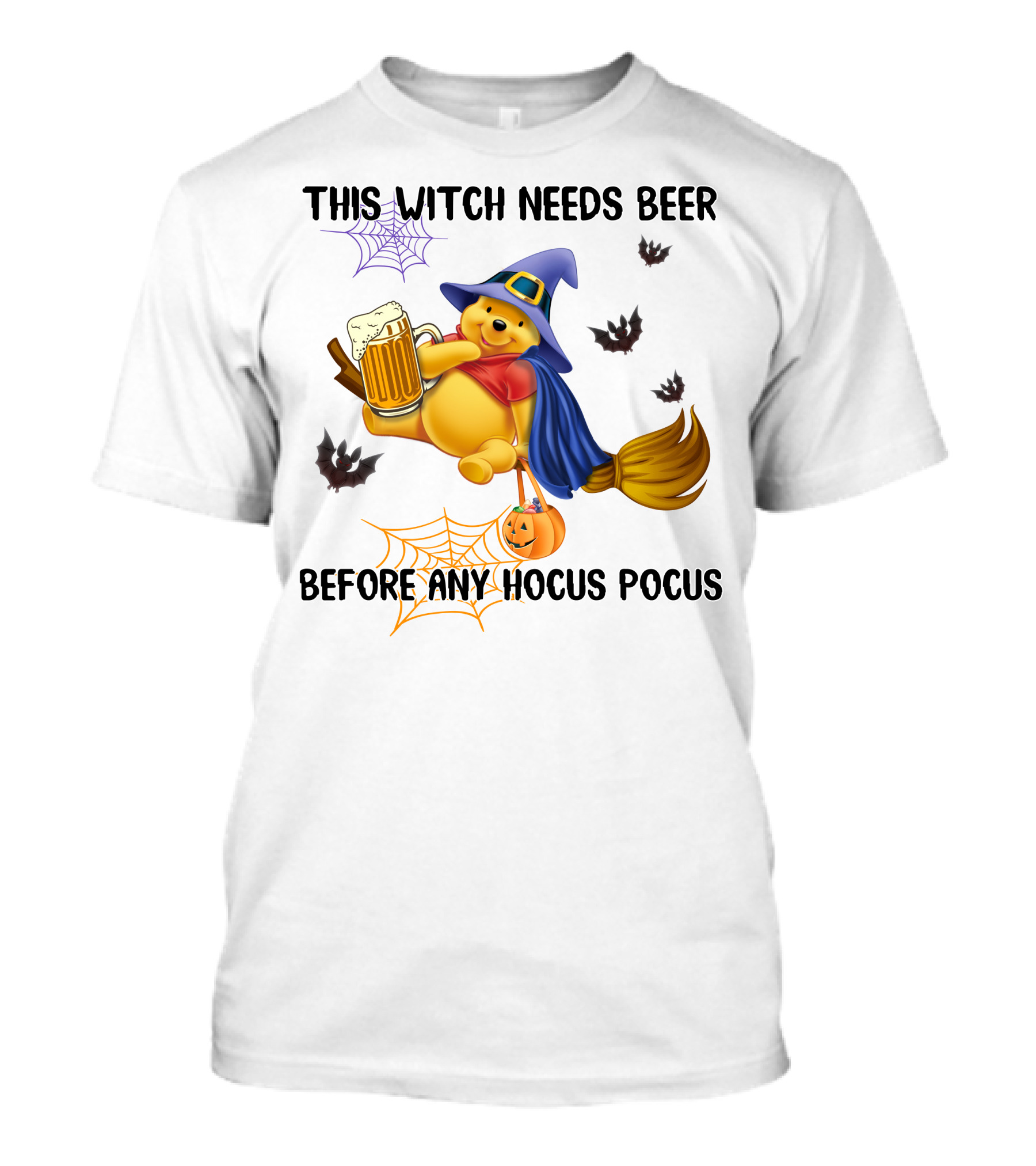 This Witch Needs Beer Before Any Hocus Pocus Pooh T-Shirt