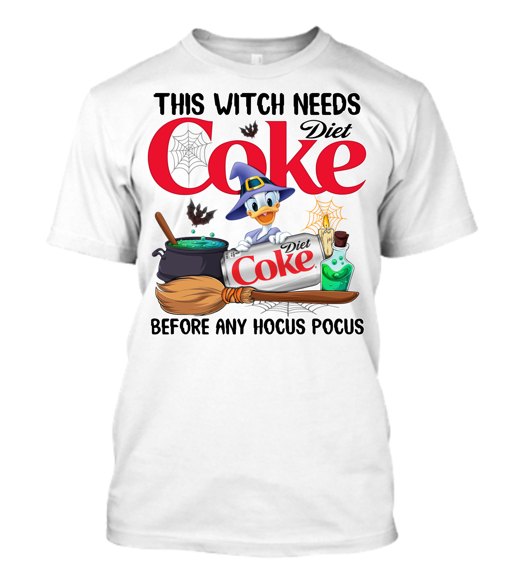 This Witch Needs Diet Coke Before Any Hocus Pocus Disney Character Magic Potion T-Shirt
