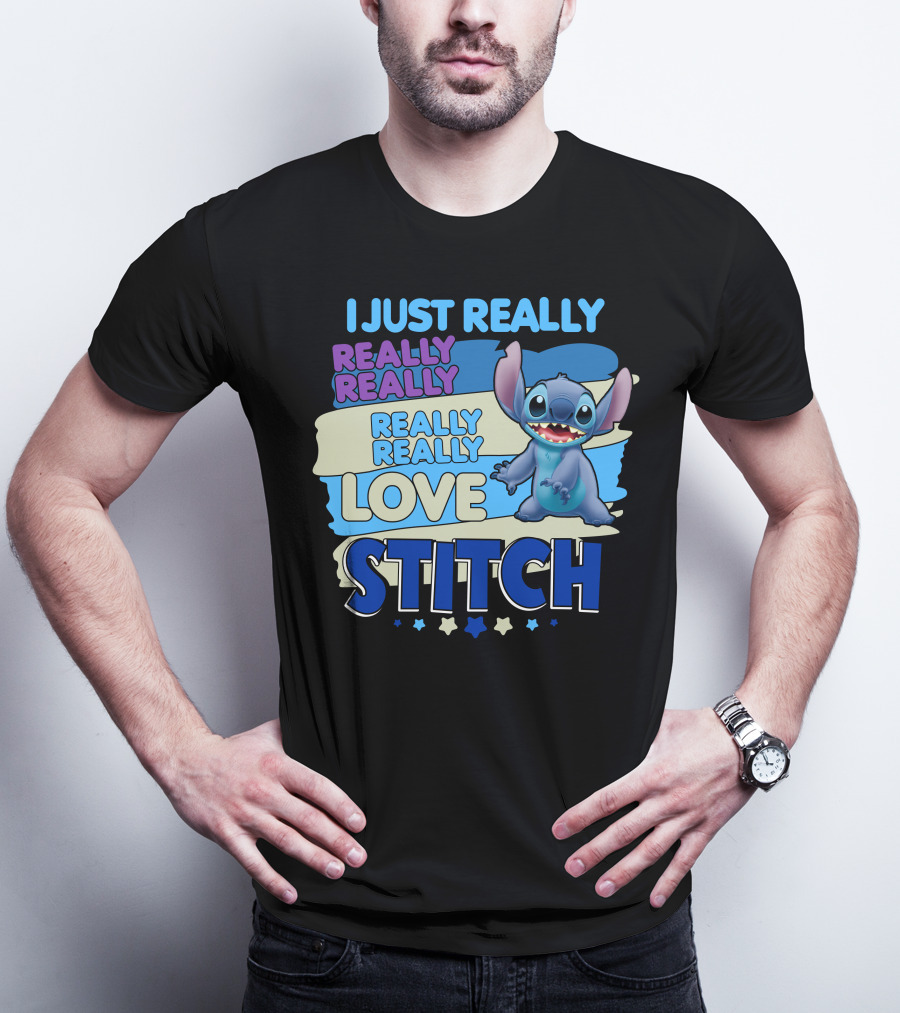 I Just Really Really Really Really Love Stitch T-Shirt