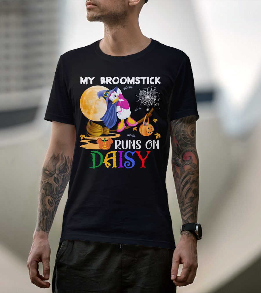 My Broomstick Runs On Daisy T-Shirt