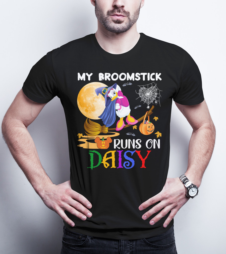 My Broomstick Runs On Daisy T-Shirt