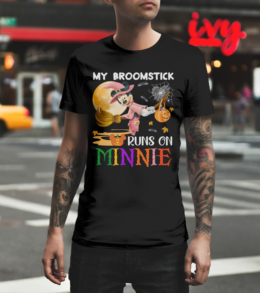 My Broomstick Runs On Minnie T-Shirt