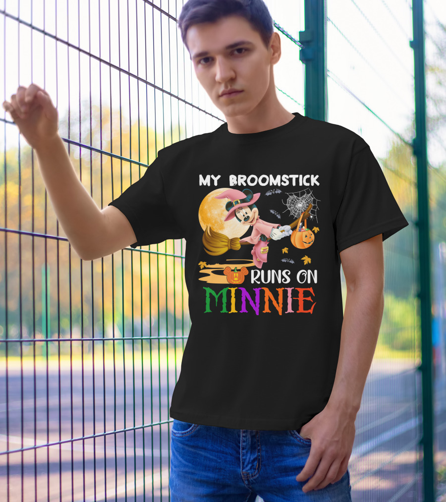 My Broomstick Runs On Minnie T-Shirt