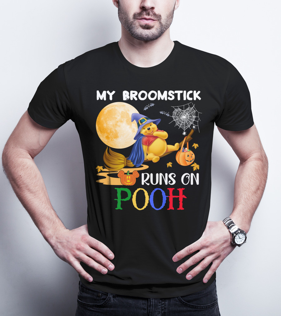 My Broomstick Runs On Pooh T-Shirt