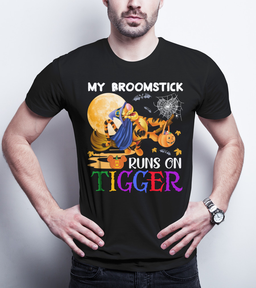 My Broomstick Runs On Tigger T-Shirt