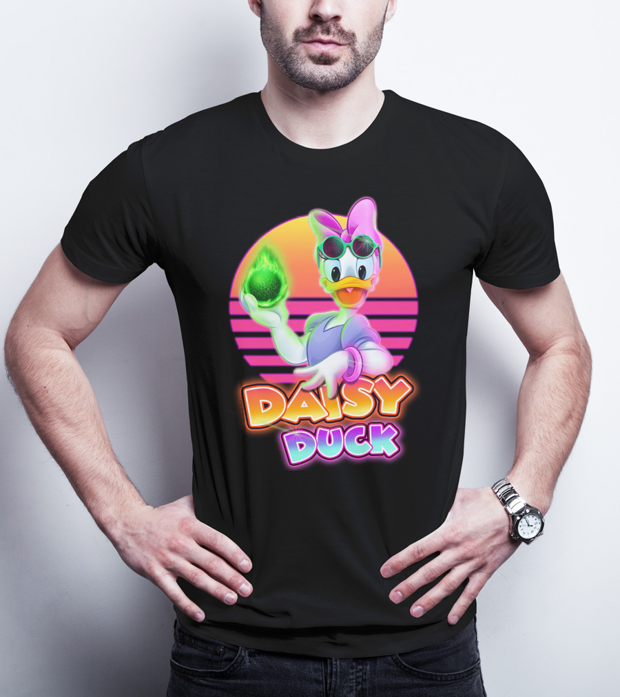 Daisy Duck Neon Retro Glow T-Shirt