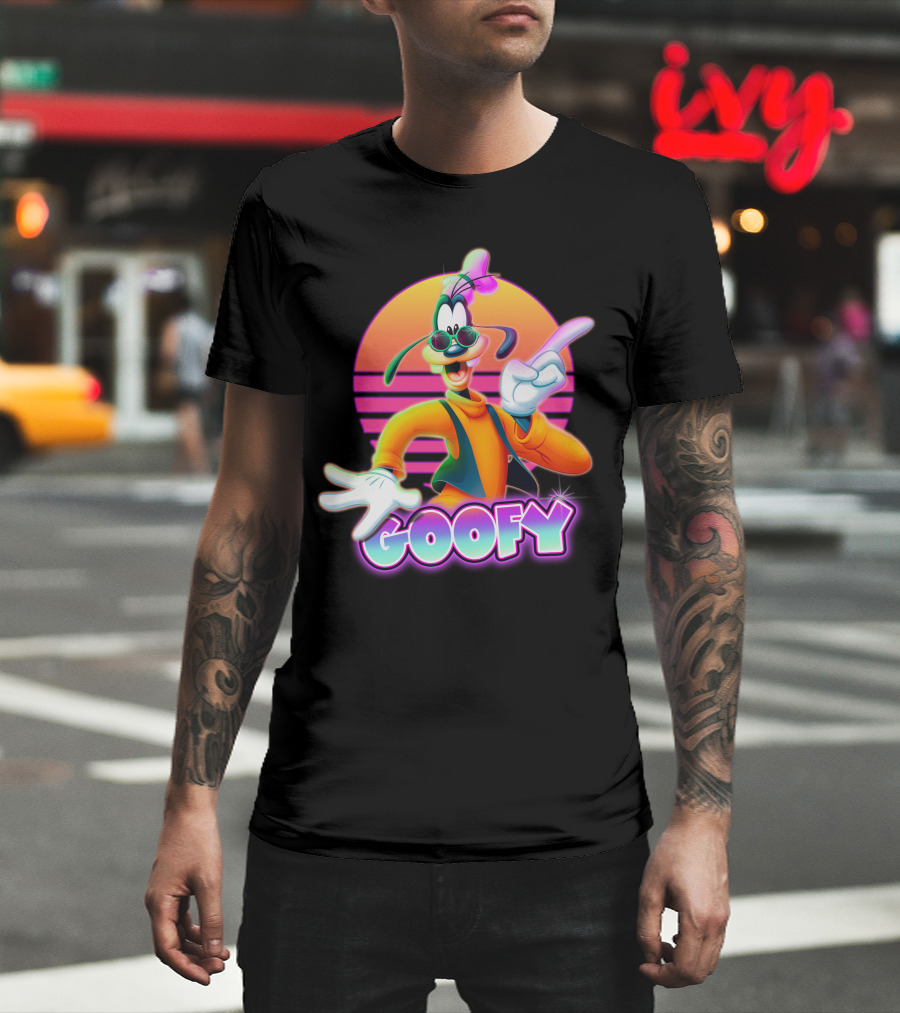 Goofy Retro 80S Sunset Aesthetic T-Shirt