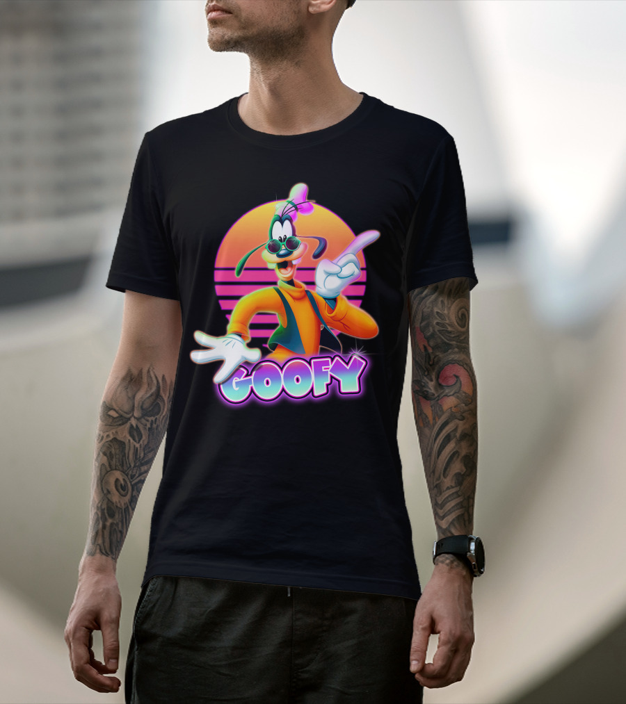 Goofy Retro 80S Sunset Aesthetic T-Shirt