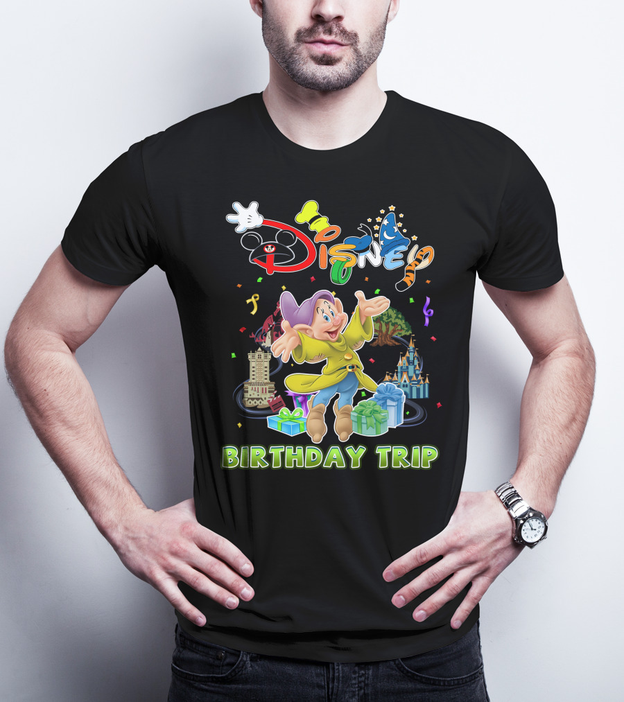 Disney Dopey Birthday Trip Celebration Gift Adventure T-Shirt