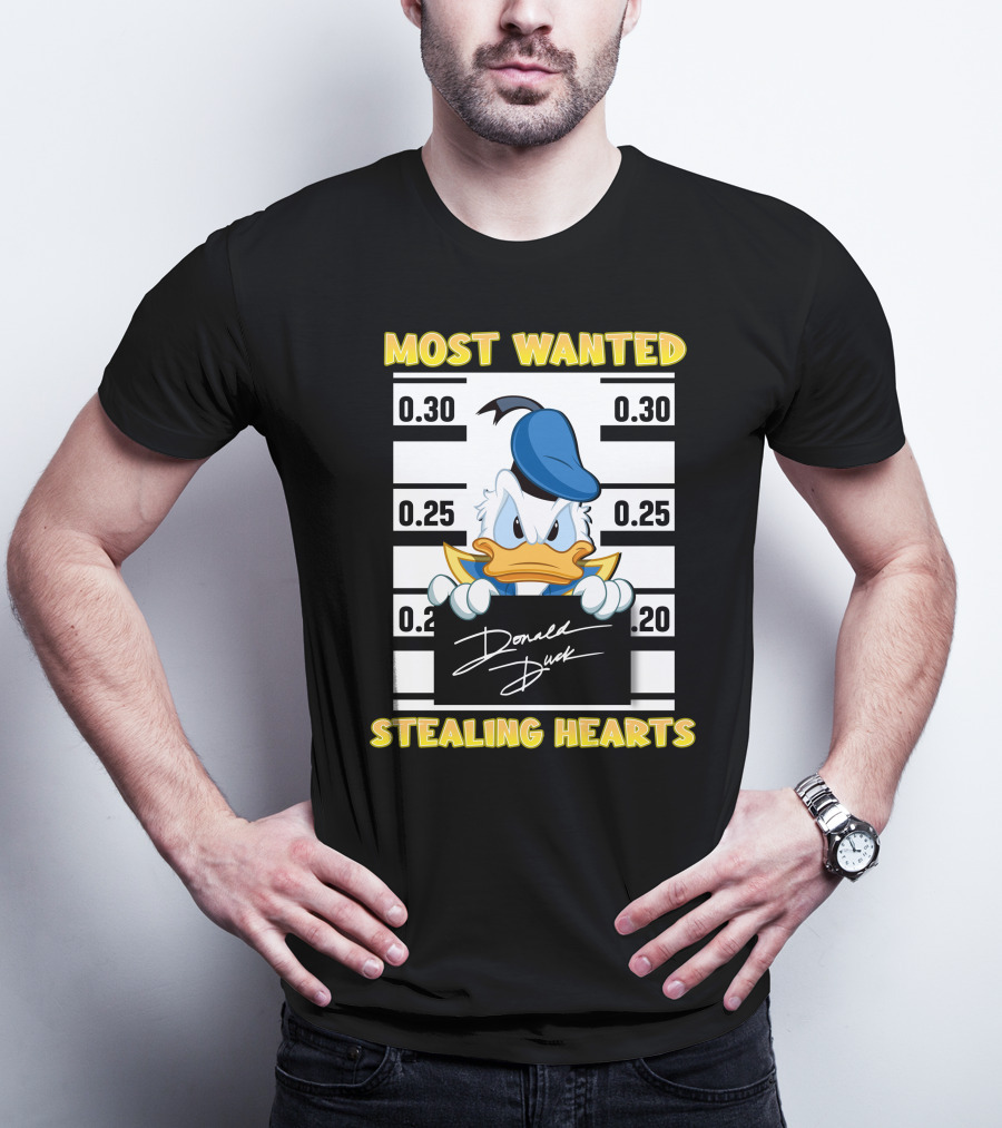 Most Wanted Donald Duck Stealing Hearts T-Shirt