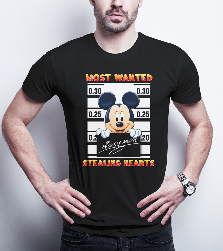 Most Wanted Mickey Mouse Stealing Hearts T-Shirt