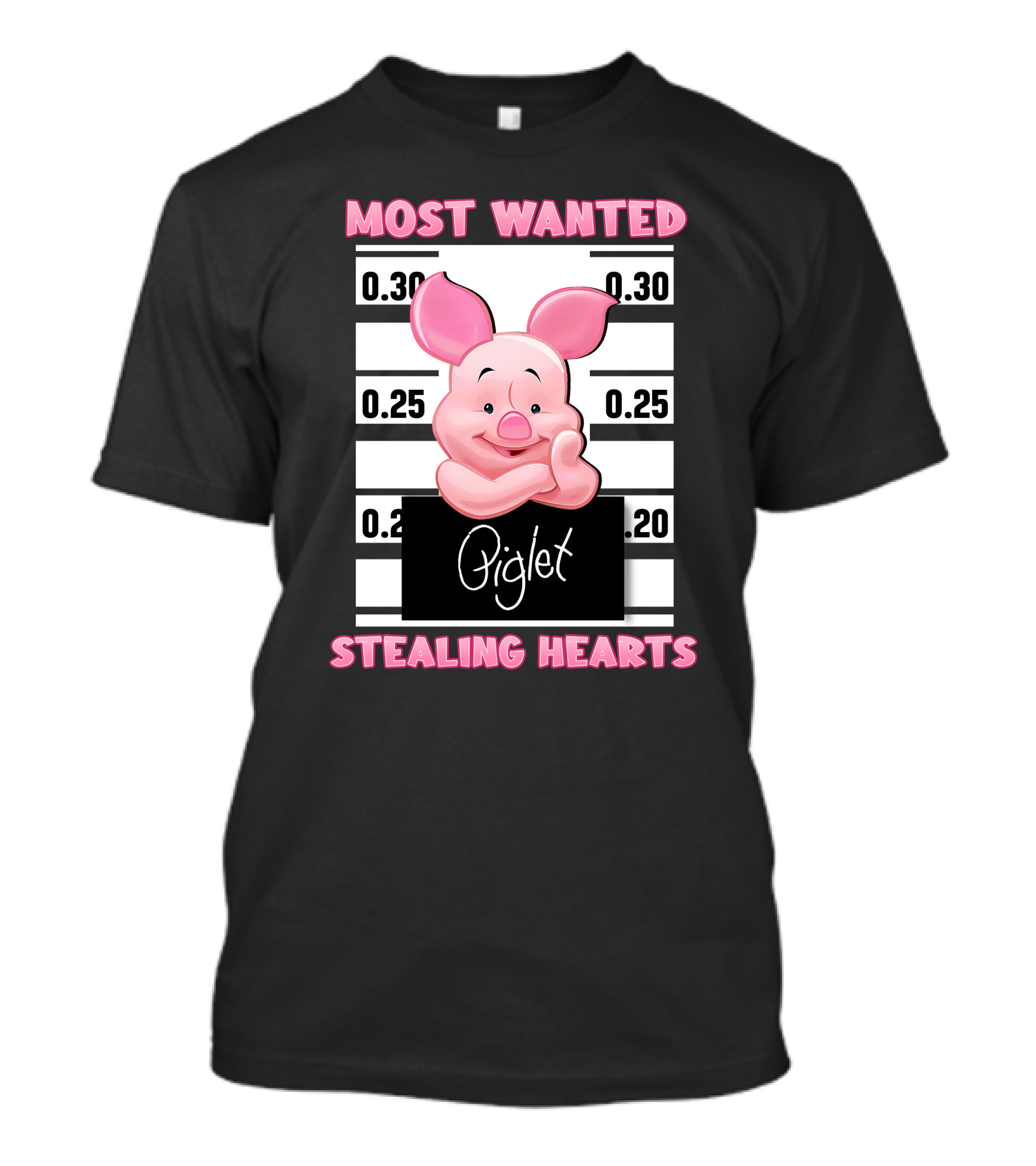 Most Wanted Piglet Stealing Hearts T-Shirt