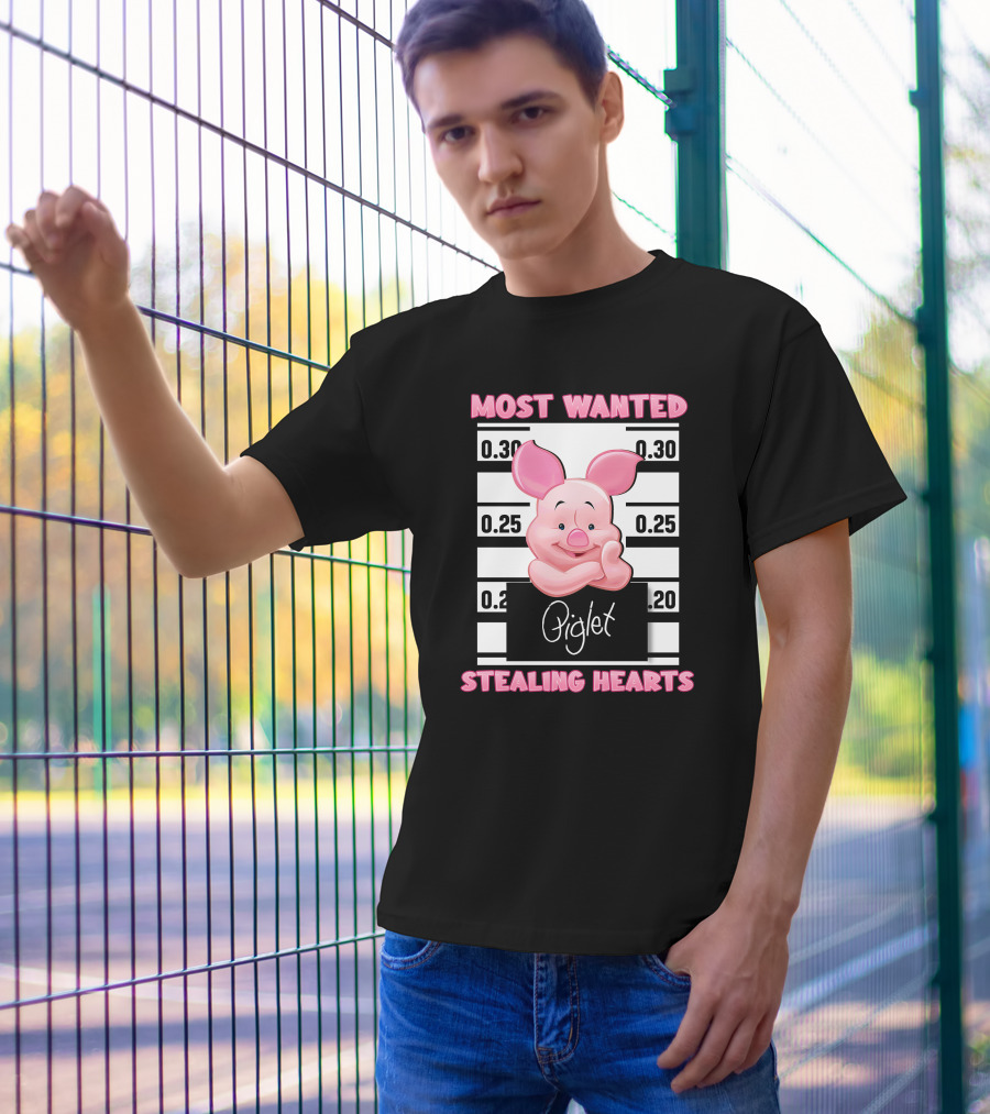 Most Wanted Piglet Stealing Hearts T-Shirt