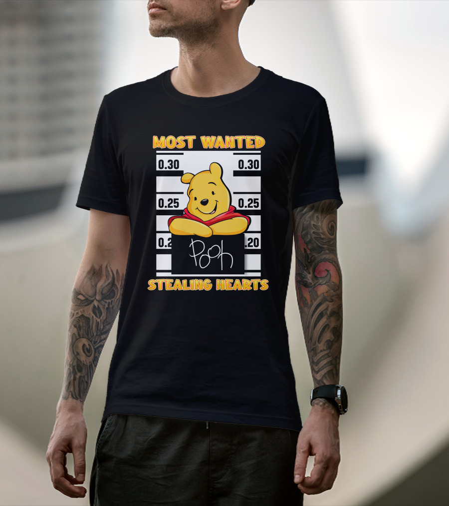 Most Wanted Pooh Stealing Hearts T-Shirt