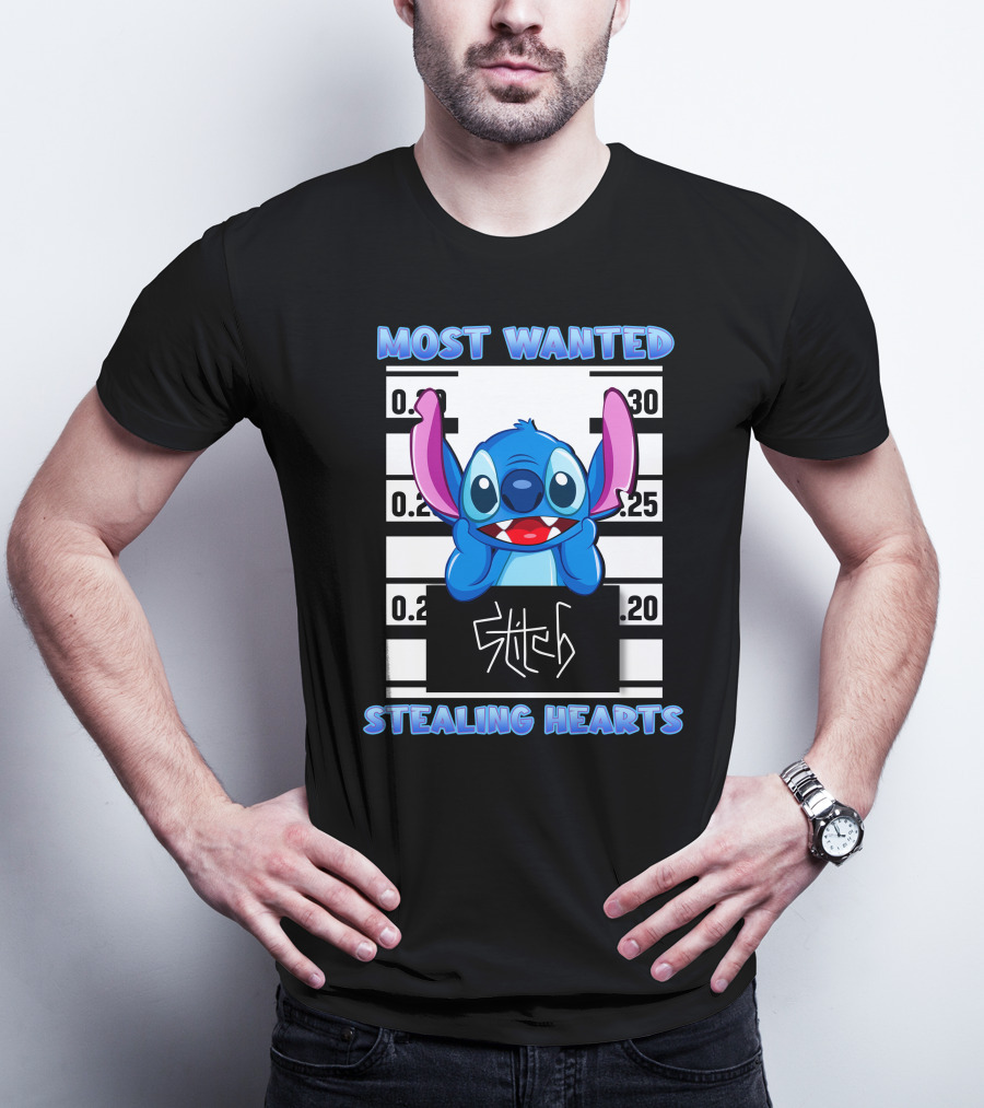 Most Wanted Stitch Stealing Hearts T-Shirt