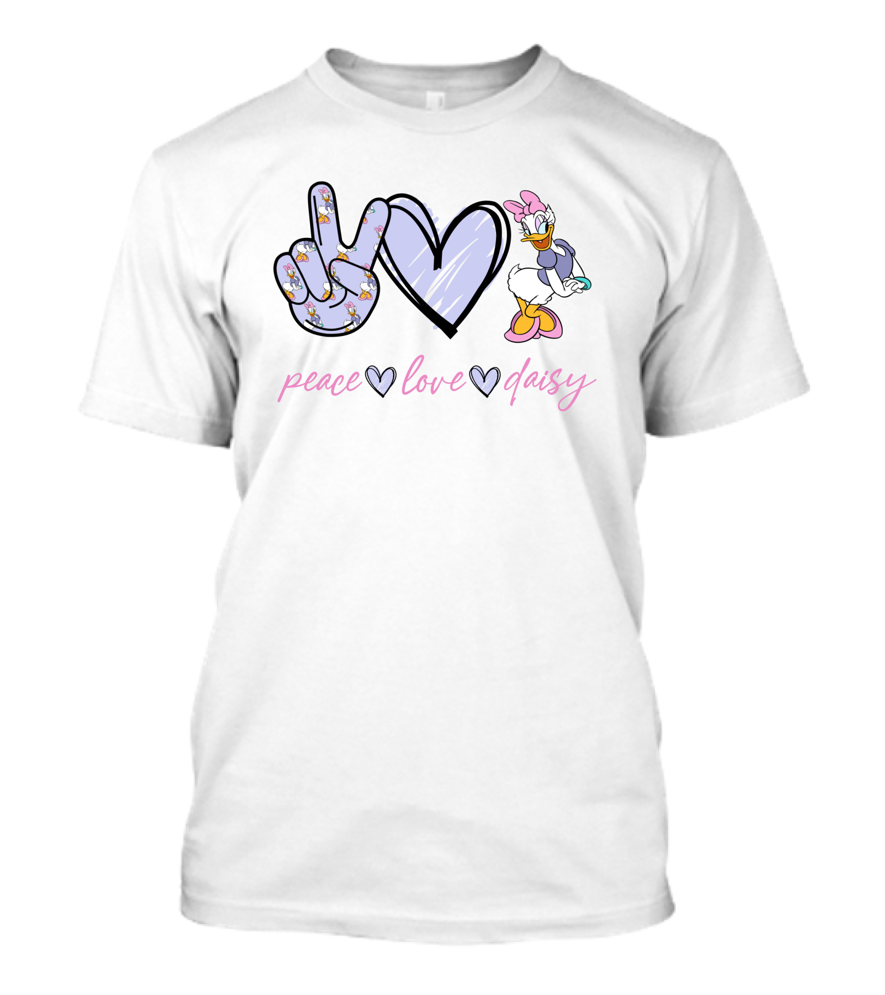Peace Love Daisy Duck T-Shirt