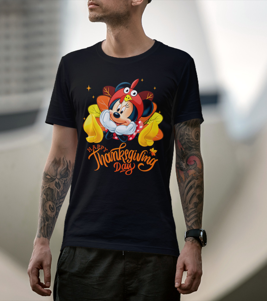 Minnie Happy Thanksgiving Day Turkey Costume T-Shirt